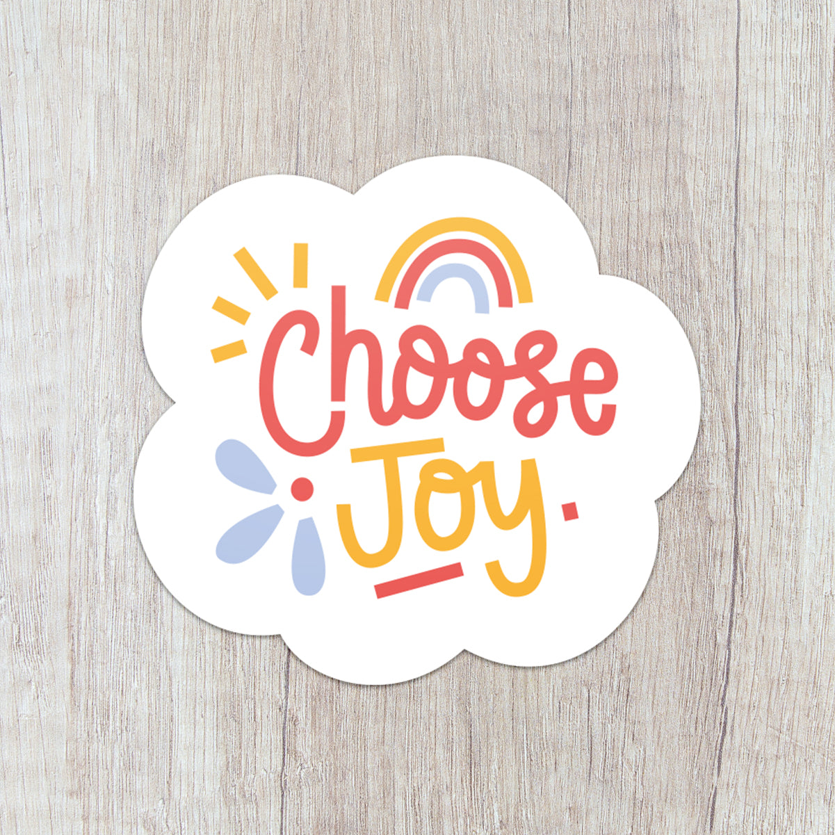 Choose Joy Vinyl Sticker – Olive Leaf Design